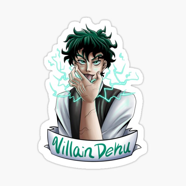 "Villain Deku" Sticker for Sale by NuclearMichy | Redbubble