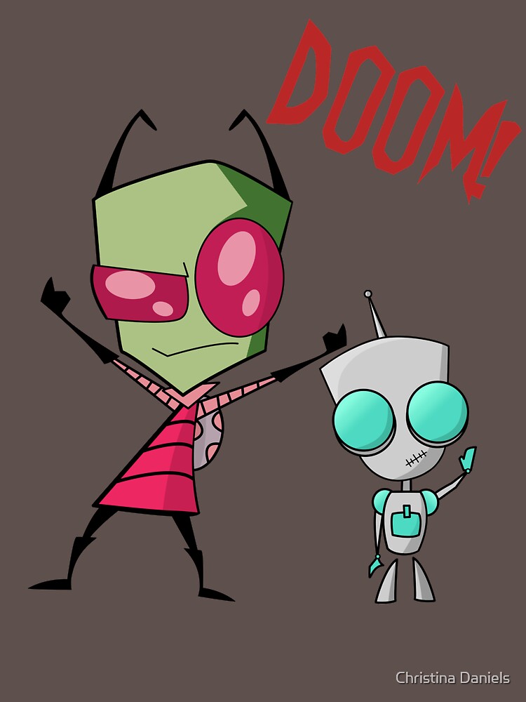 Invader Zim And Gir Doom T Shirt By Thepeacemaker Redbubble