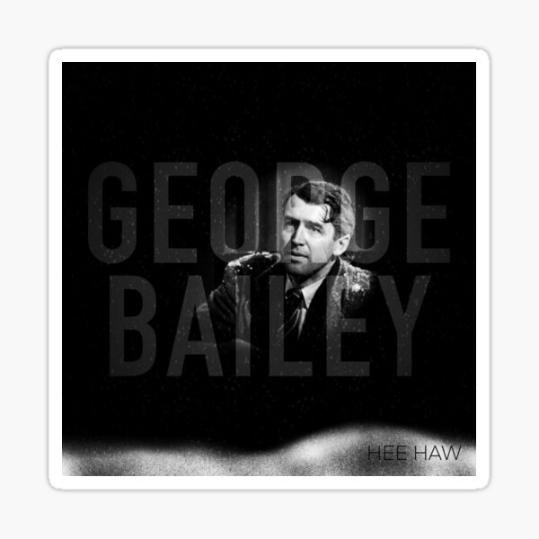 "George Bailey " Sticker for Sale by kotdesign | Redbubble