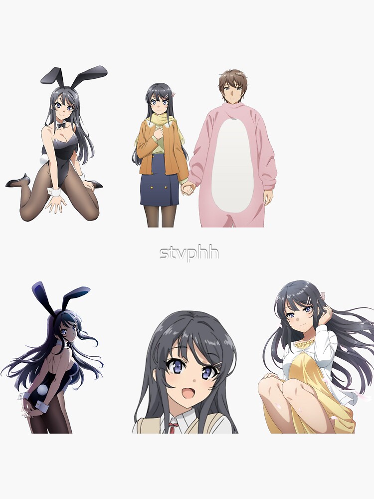 "mai sakurajima" Sticker for Sale by stvphh | Redbubble