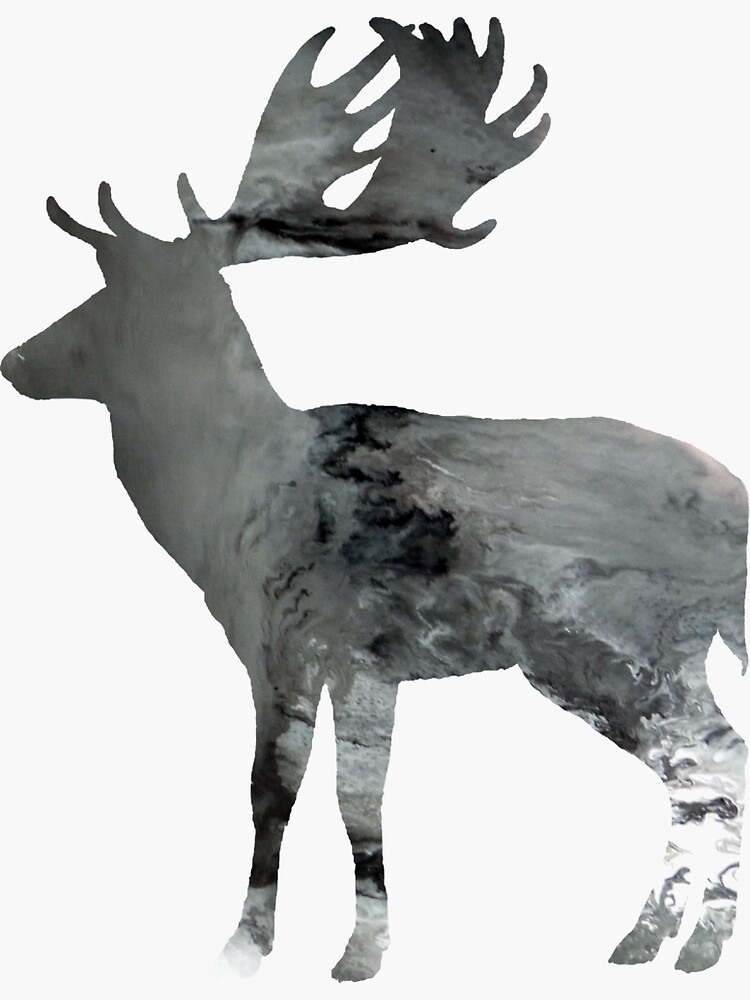 "Fallow deer" Sticker by MordaxFurritus | Redbubble