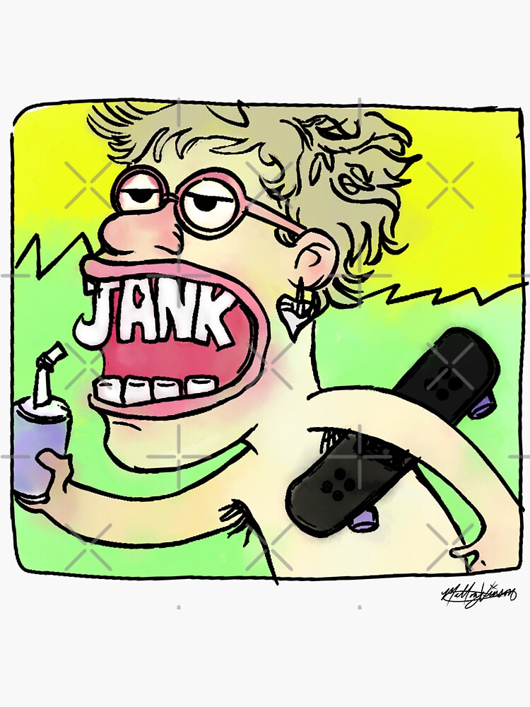 "Jank Alt cover with skateboard fanart by Mallory Vinson" Sticker for ...