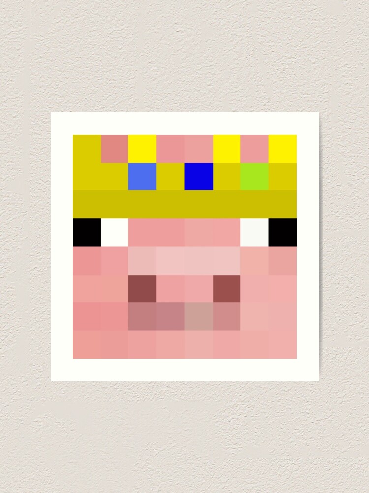 "Technoblade Head" Art Print for Sale by TheMCYTCorner | Redbubble