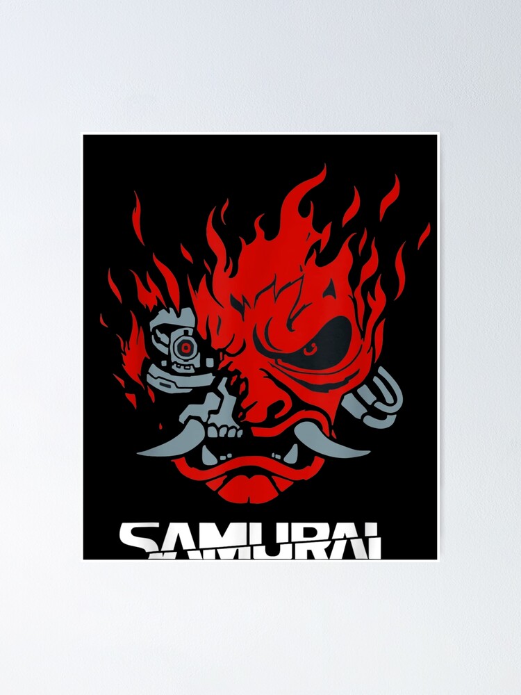 "Vintage Samurai Retro Japanese Gaming 2077 Art Game Style" Poster by ...