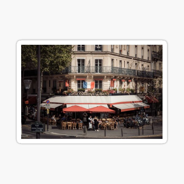 "Paris Cafe" Sticker by markspowart | Redbubble