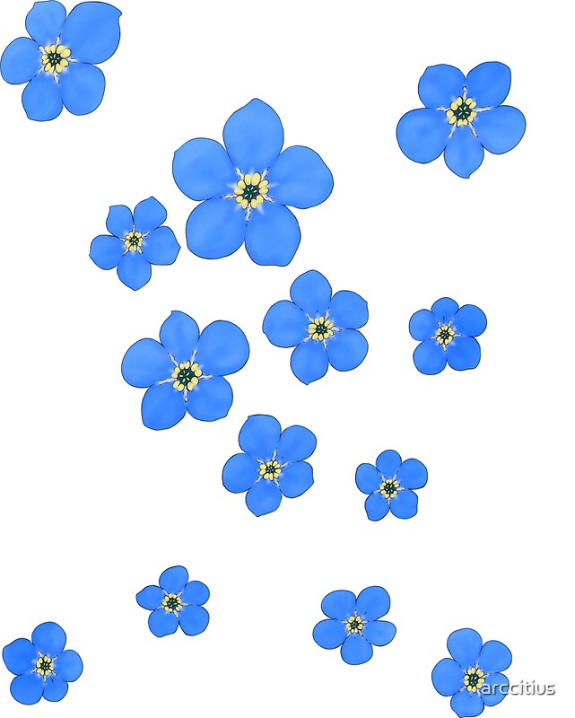 Forget Me Not: Stickers | Redbubble