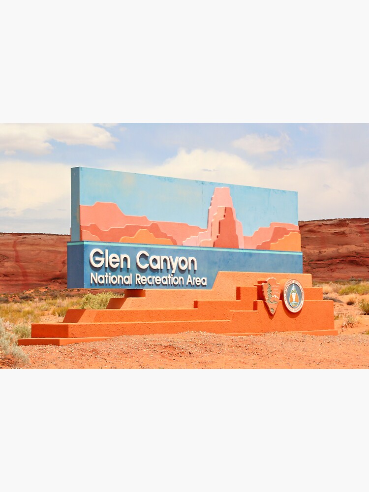 "Glen Canyon sign, Arizona" Sticker by FranWest | Redbubble