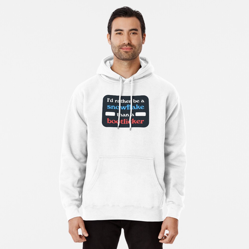 "I'd Rather Be A Snowflake Than A Bootlicker" Sticker for Sale by ...