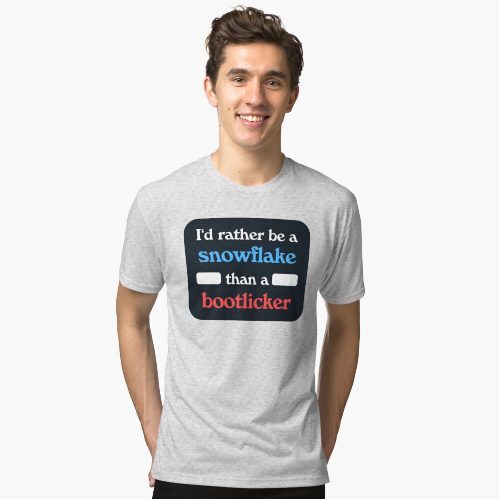 "I'd Rather Be A Snowflake Than A Bootlicker" Sticker for Sale by ...