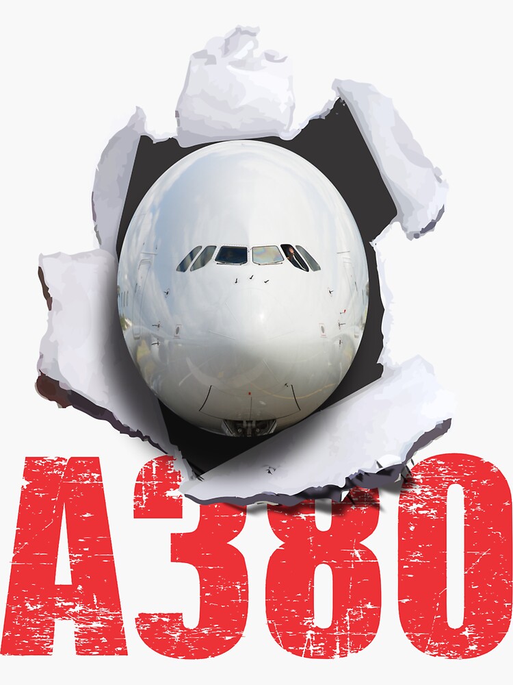 "Airbus A380" Sticker for Sale by Smartalb | Redbubble