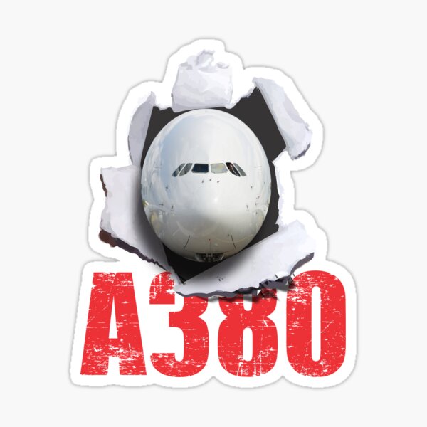 "Airbus A380" Sticker for Sale by Smartalb | Redbubble