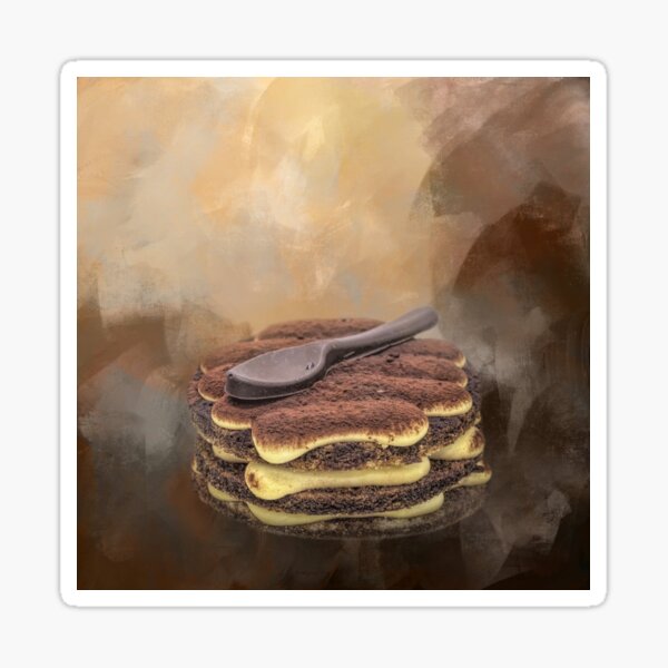 "Tiramisu" Sticker for Sale by fineart2017 | Redbubble