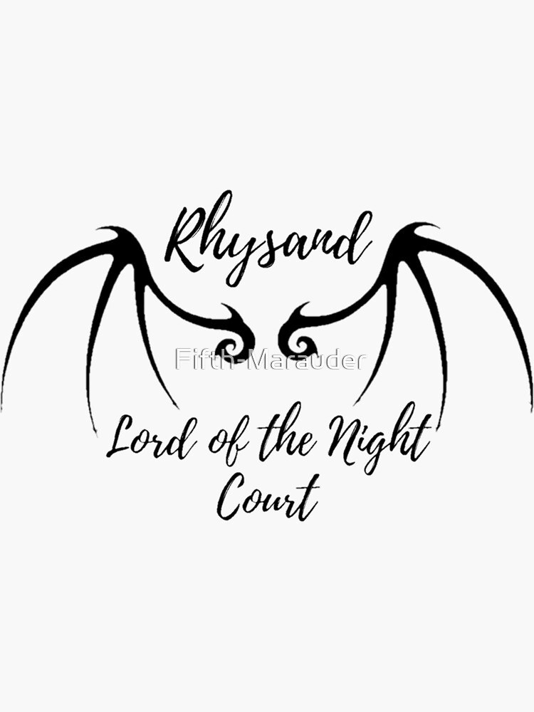 "Rhysand" Sticker by Fifth-Marauder | Redbubble
