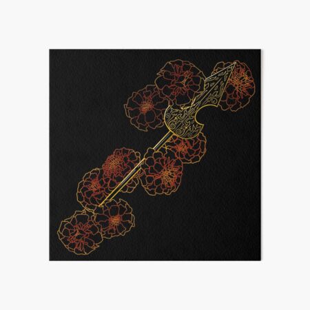 "Azula - Hair Pin and Marigolds" Art Board Print by -Jewel-Art- | Redbubble