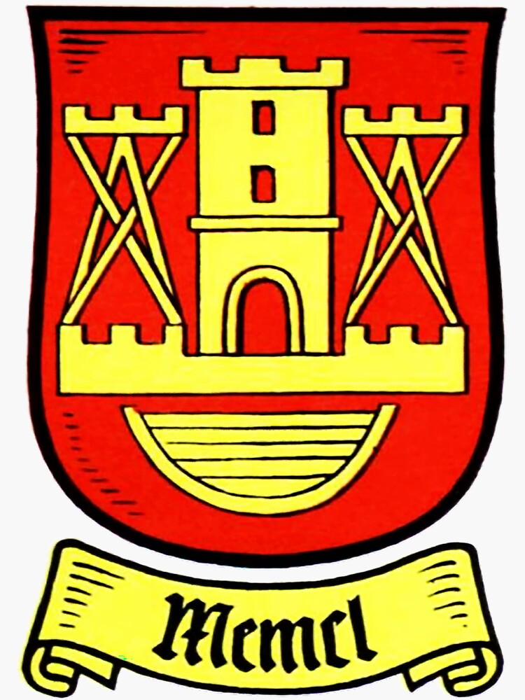"Memel coat of arms" Sticker by edsimoneit | Redbubble