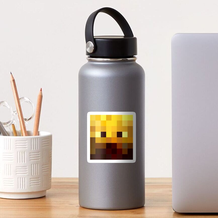 "Minecraft Blaze Head" Sticker for Sale by HaveSomeMemes | Redbubble