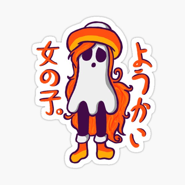 "Ghost Girl " Sticker for Sale by Two-Dream | Redbubble