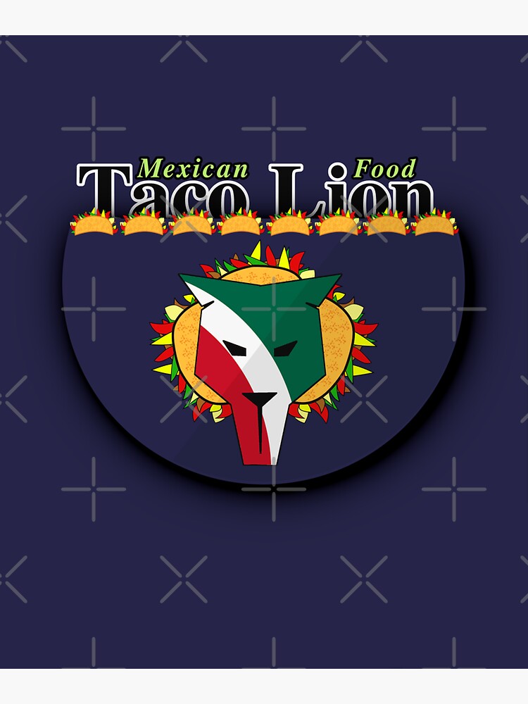 "Taco Lion" Sticker for Sale by Nubians | Redbubble