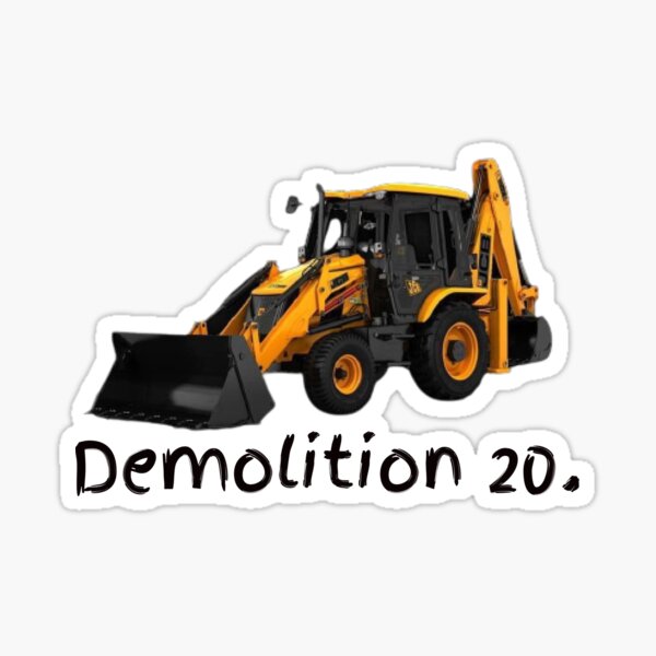 "Demolition tractor" Sticker by Mahmoudqkl | Redbubble