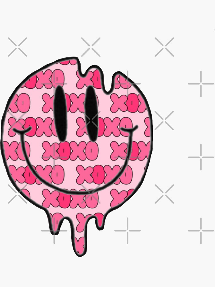 "XOXO Smiley Face" Sticker by ava-olivia | Redbubble