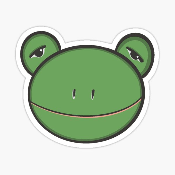 "Froggie Face" Sticker for Sale by TiredChild7 | Redbubble