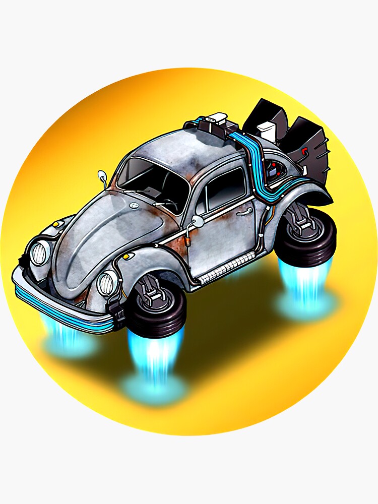 "Low Budget Time Machine" Sticker by giangtran | Redbubble