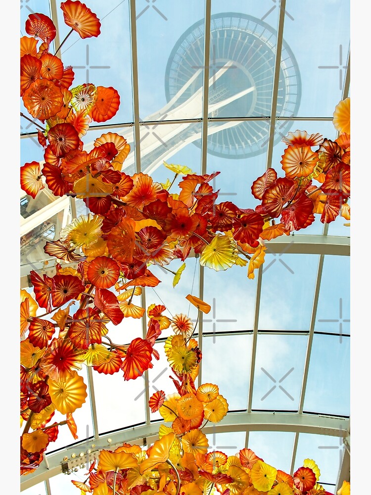 "Seattle amongst the Chihuly" Poster for Sale by Artchitectrx | Redbubble