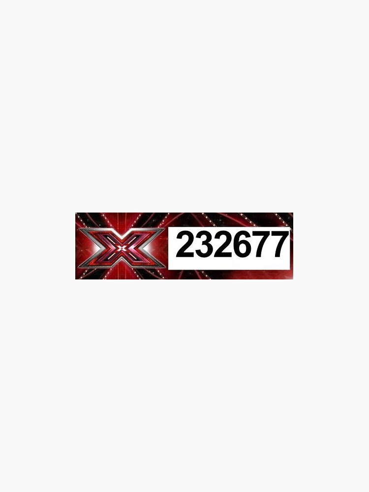 "Niall's x-factor number" Sticker for Sale by stickerscom | Redbubble