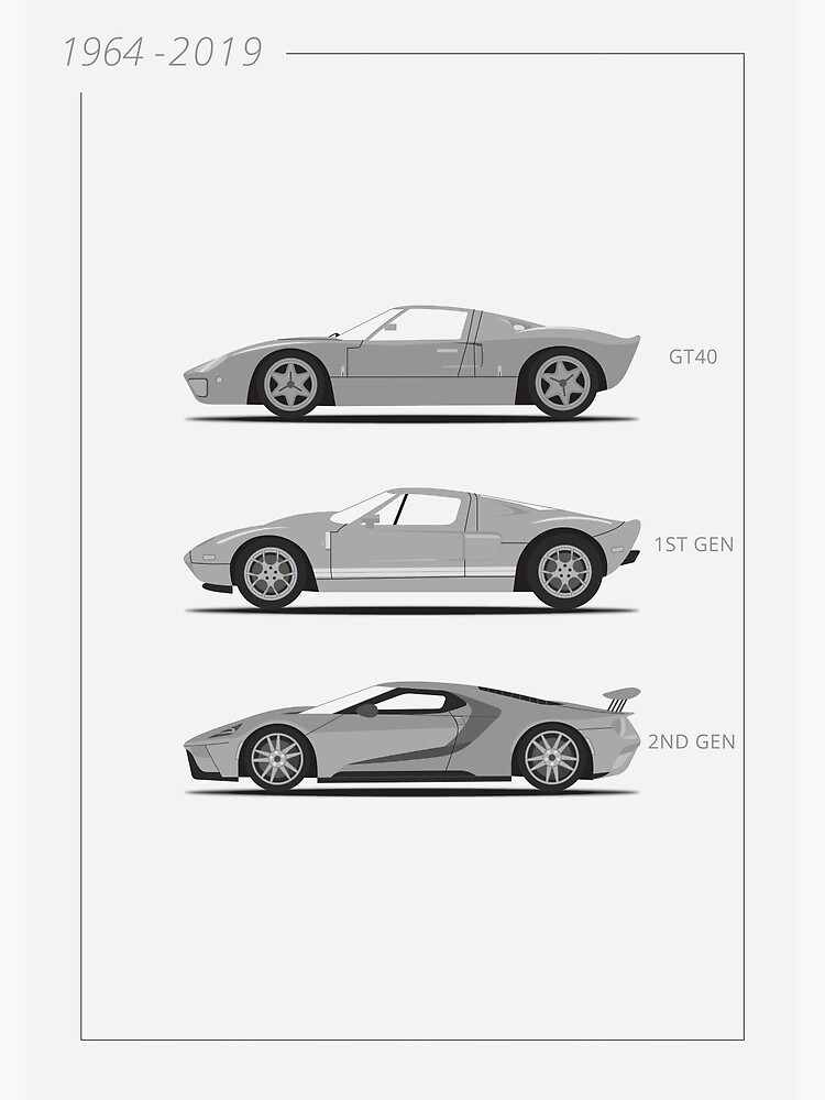 "GT - Car Poster" Poster by TheGentsGarage | Redbubble