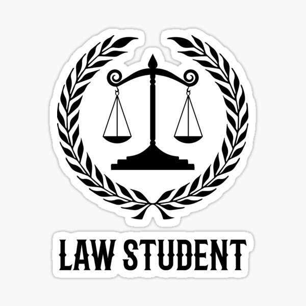 "Law Sudent - Funny Law Student" Sticker for Sale by 24FAHSION | Redbubble