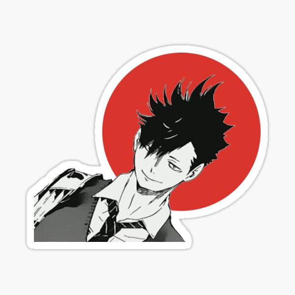 "kuroo tetsurou red dot " Sticker for Sale by CasualAnime | Redbubble