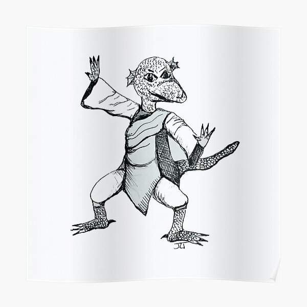 "Kobold Monk inspired by the Kobolds in Space! TTRPG" Poster by ...