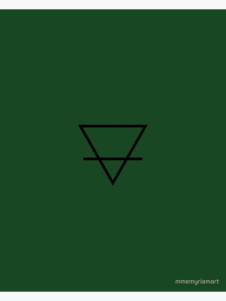 "Earth symbol forest green astology sign black triangle Alchemy earth ...