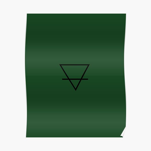 "Earth symbol forest green astology sign black triangle Alchemy earth ...
