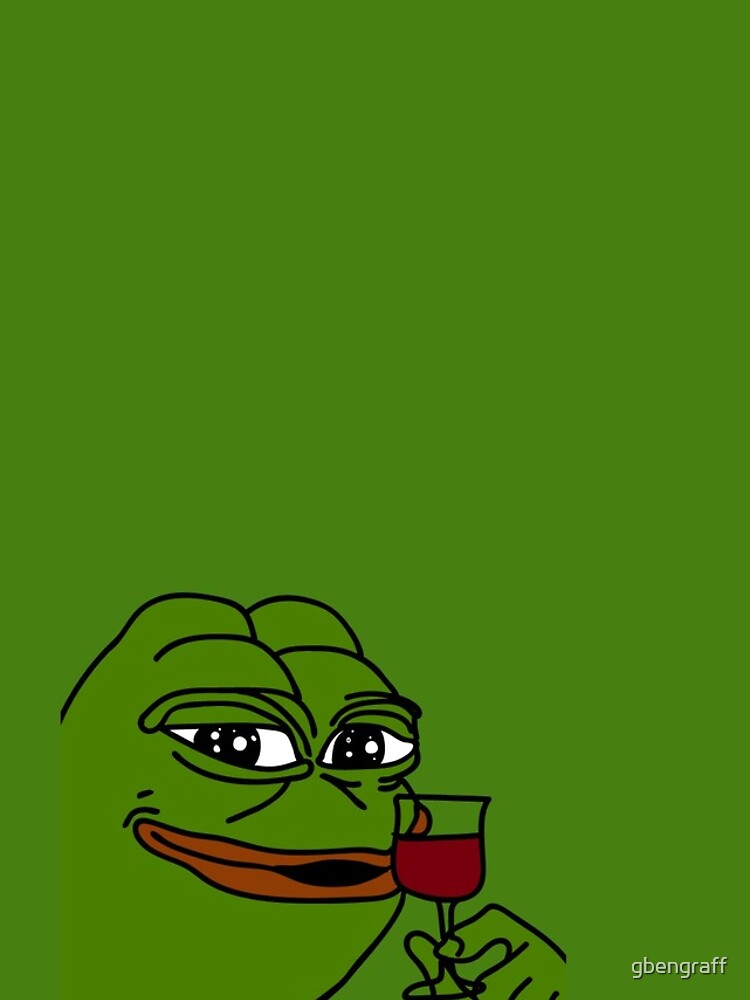 "HQ Pepe - Drinking Wine" iPhone Case for Sale by gbengraff | Redbubble