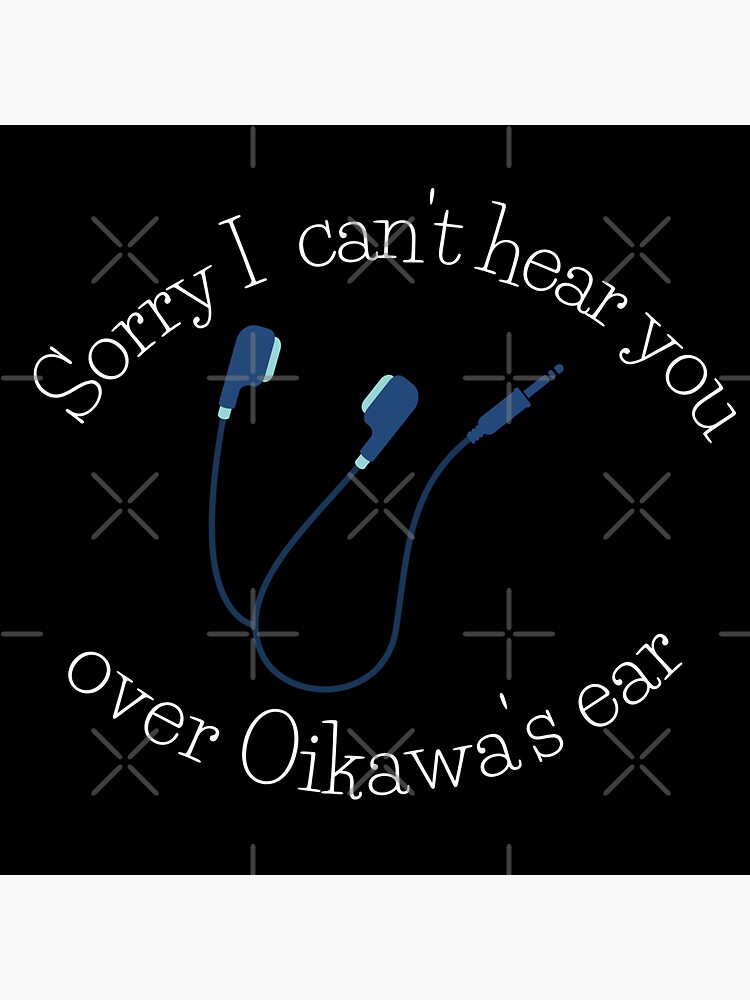 "Oikawa Ear Funny" Sticker for Sale by EverythingCore | Redbubble