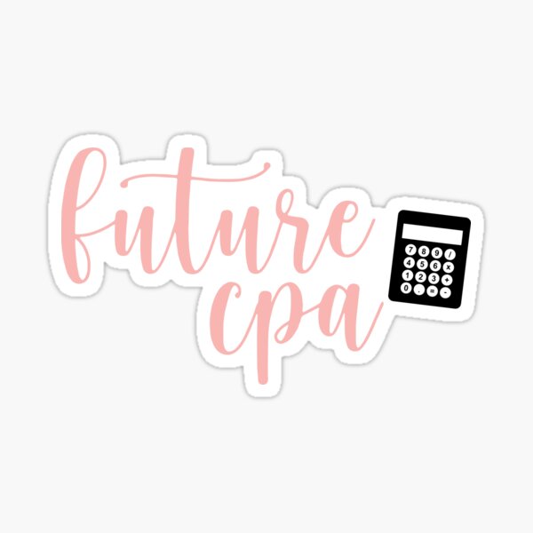 "Future cpa" Sticker for Sale by kd001614 | Redbubble
