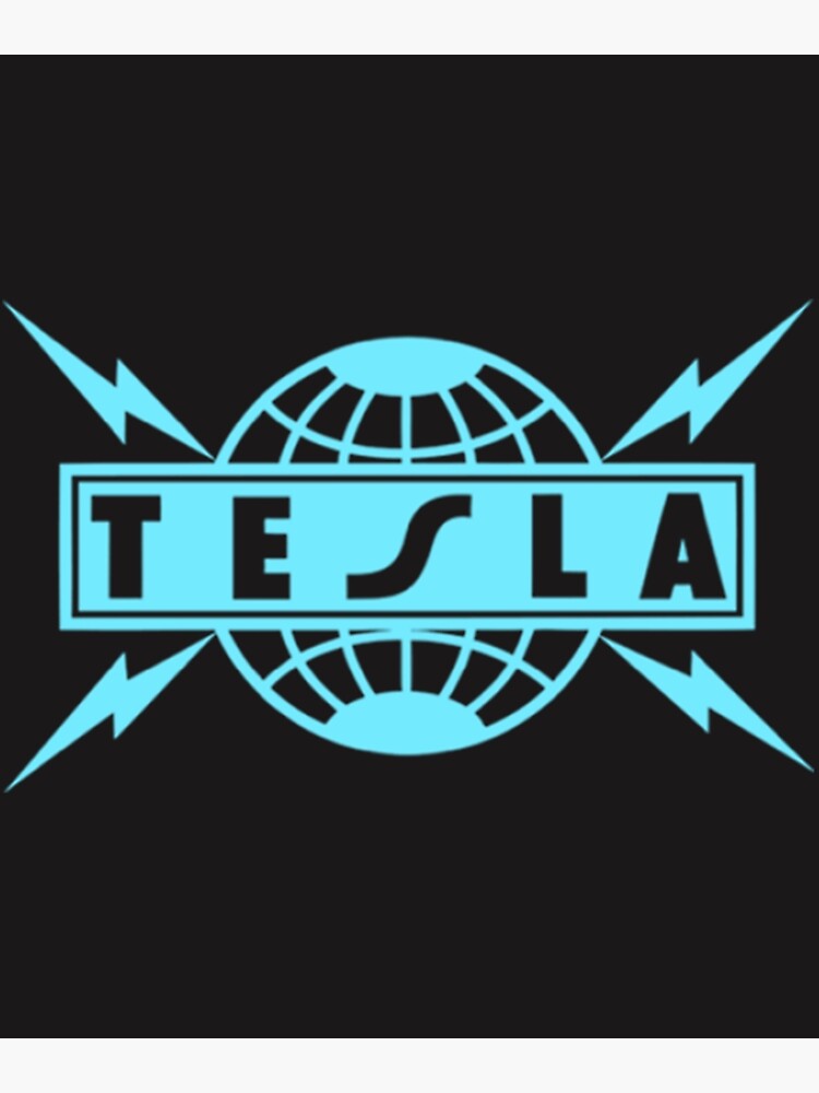 "Tesla Simple Tesla Logo" Poster by Patentprints92 | Redbubble