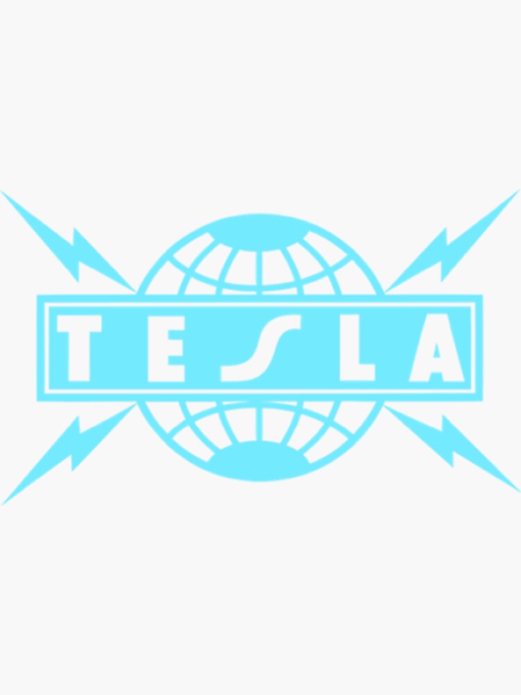 "Tesla Simple Tesla Logo" Sticker for Sale by Patentprints92 | Redbubble