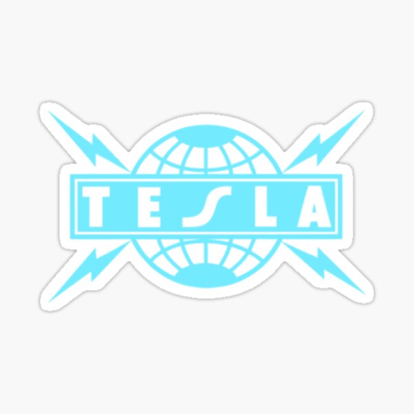 "Tesla Simple Tesla Logo" Sticker for Sale by Patentprints92 | Redbubble