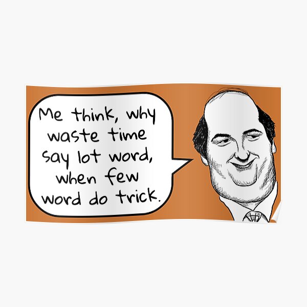 "The Office: Stanley Say Few Word" Poster by BatemanBranding | Redbubble