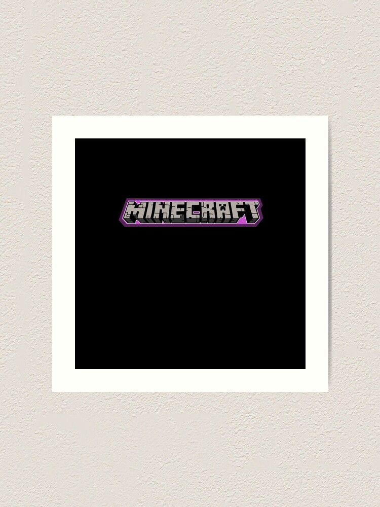 "Minecraft logo sticker " Art Print by JOLLY-RANCHER | Redbubble