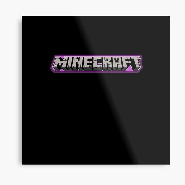 "Minecraft logo sticker " Metal Print by JOLLY-RANCHER | Redbubble