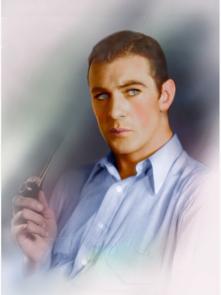 "Colorized Portrait of Gary Cooper circa 1936-1940" Art Print by lexmil ...