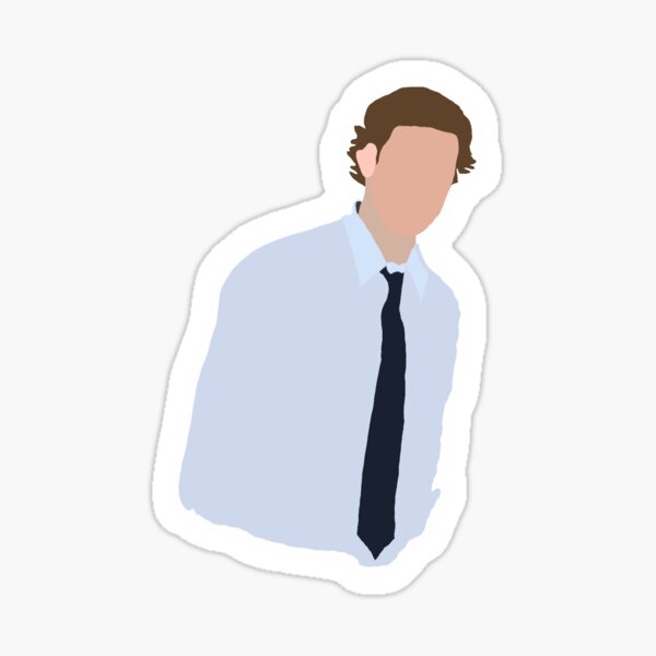 "Jim Halpert- The Office " Sticker for Sale by Emmachandler03 | Redbubble