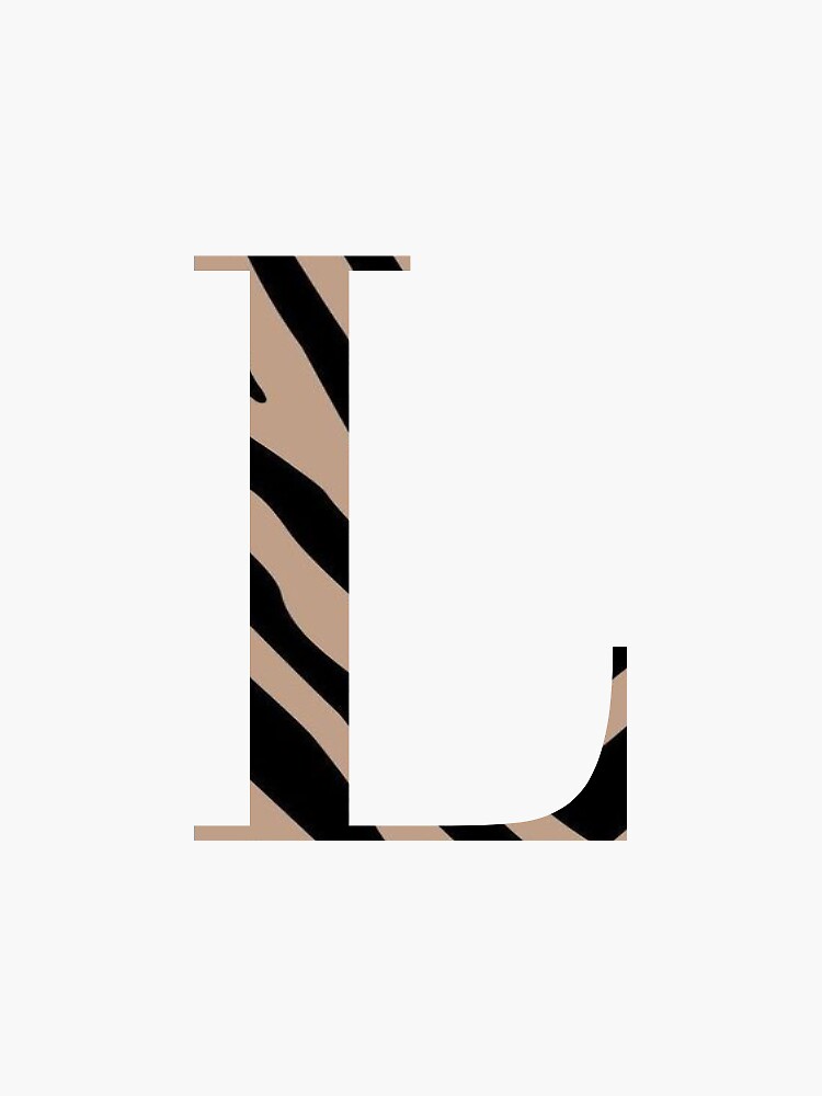 "Zebra L" Sticker for Sale by Megan-Kendall | Redbubble