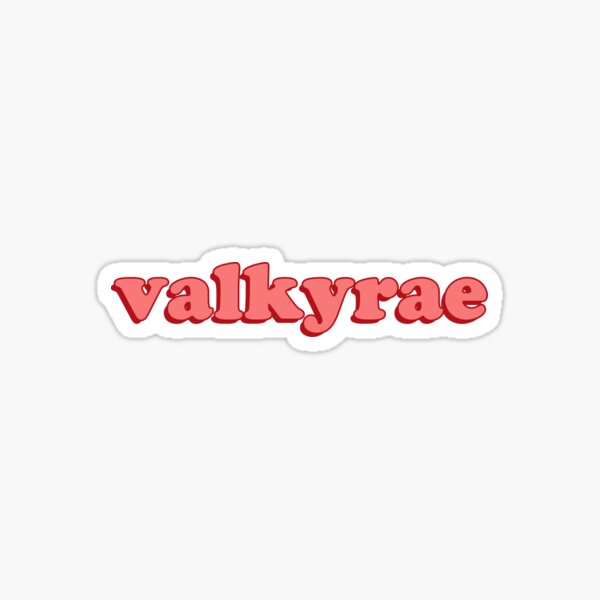 "Valkyrae" Sticker for Sale by dnw946 | Redbubble