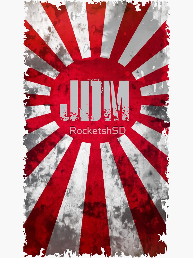 "Imperial Japanese JDM Flag" Sticker for Sale by RocketshSD | Redbubble