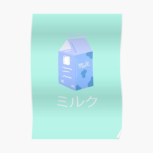 "Japanese Milk Carton" Poster by cannevas | Redbubble
