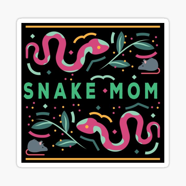 "Snake Mom - Mom's Little Hobby" Sticker for Sale by cheekik | Redbubble
